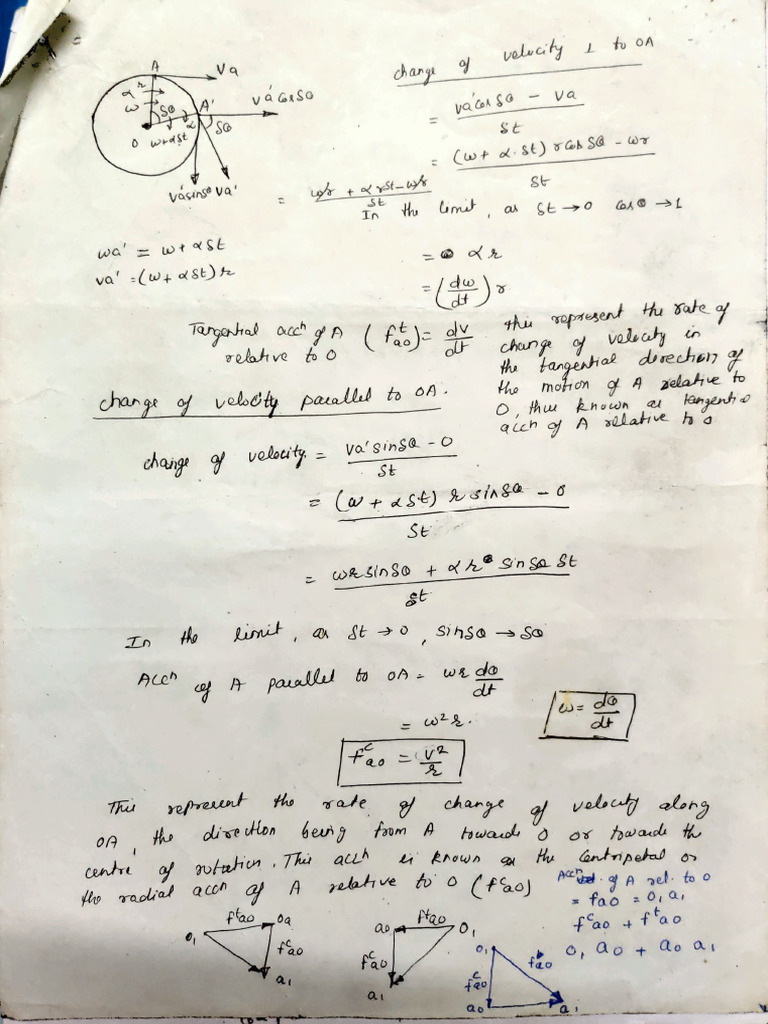 Acceleration Diagram | PDF