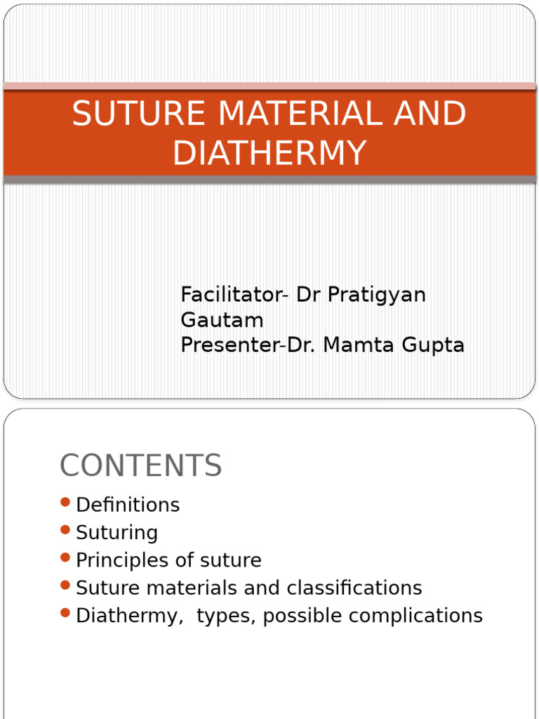 Suture Presentation (1) Bf681766 d7cc 44e4 91cb 0953f830db9c | PDF ...