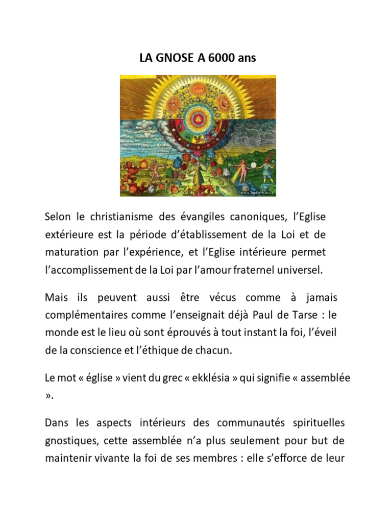 Gnose et Christianisme : Un Voyage Spirituel | PDF | Église chrétienne ...