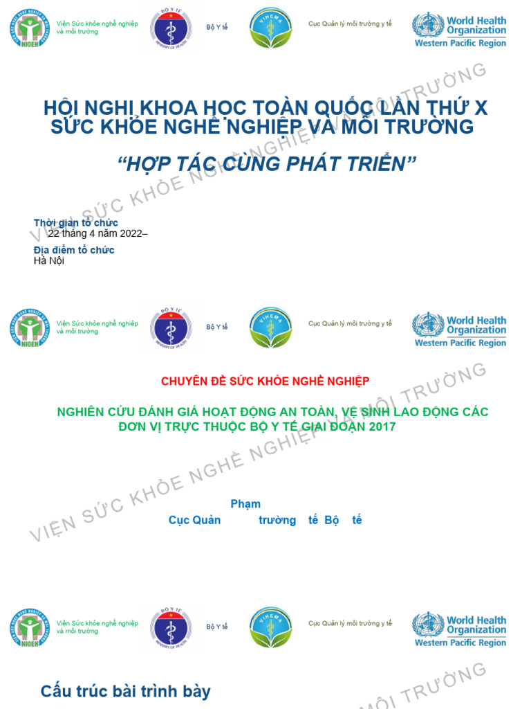 CD1.2 - Bài Trình Bày NVYT Thu C B - ThS. PH M Xuân Thành | PDF