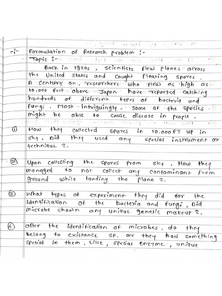 Formulation of Research Problem | PDF