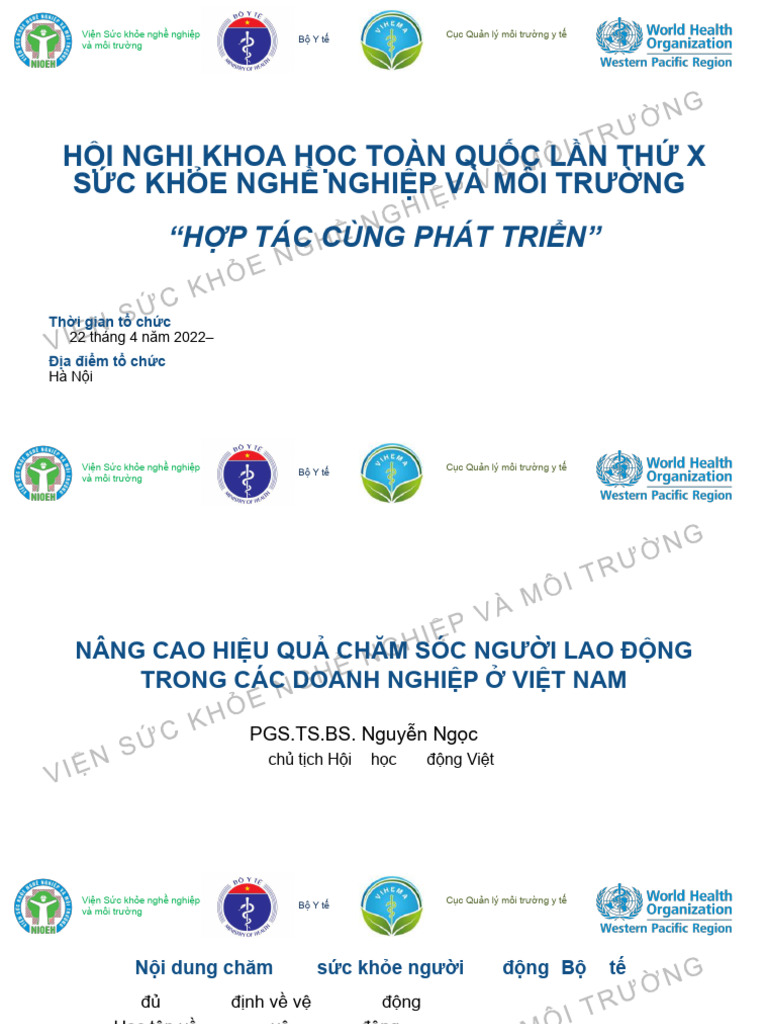CD1.3- CSSKTT Cho Người Lao Động - PGS.ts. Nguyễn Ngọc Ngà | PDF