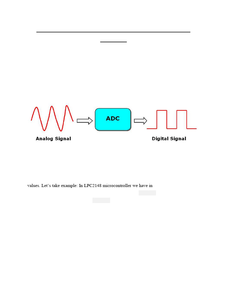ADC in LPC2148 ARM7 Microcontroller Analog To Digital Converter | PDF | Analog To Digital ...
