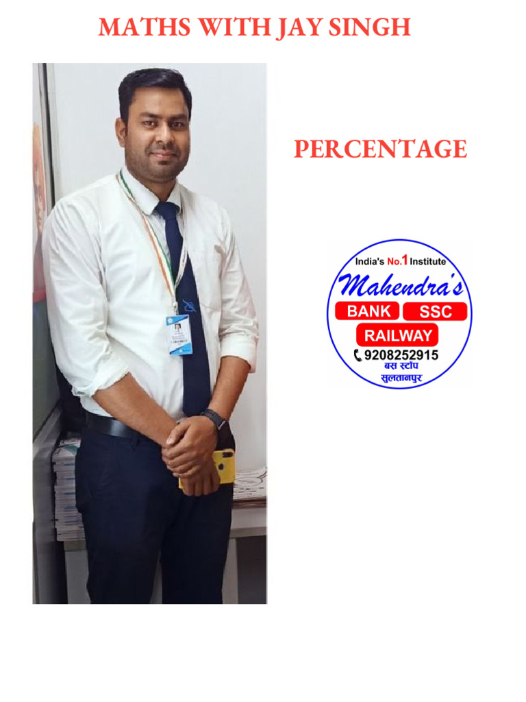 Percentage Lessons with Jay Singh | PDF