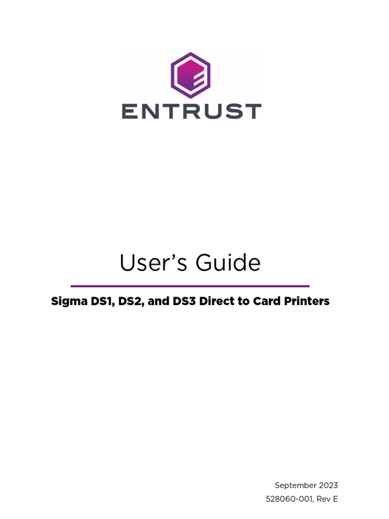 Sigma DS1, DS2, and DS3 Direct to Card Printers | PDF | Printer ...