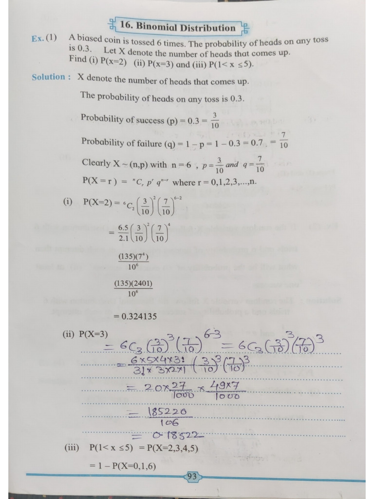 16.binomial Distributio | PDF