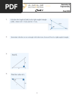 Trigonometry Csec Past Paper Questions | PDF | Triangle | Trigonometry