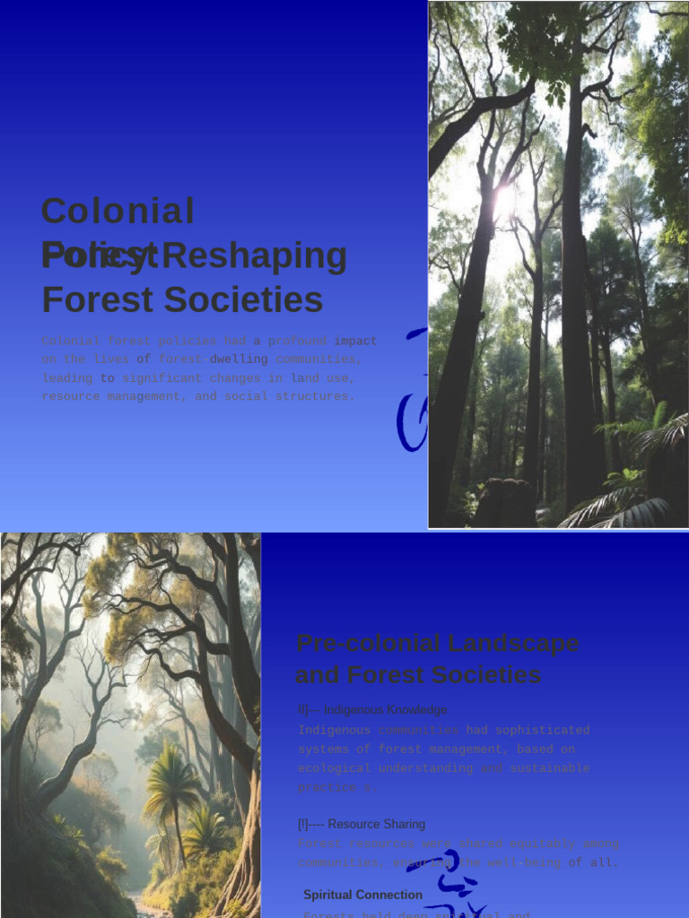 Colonial Forest Policy and Its Impact On Forest Societies | PDF ...