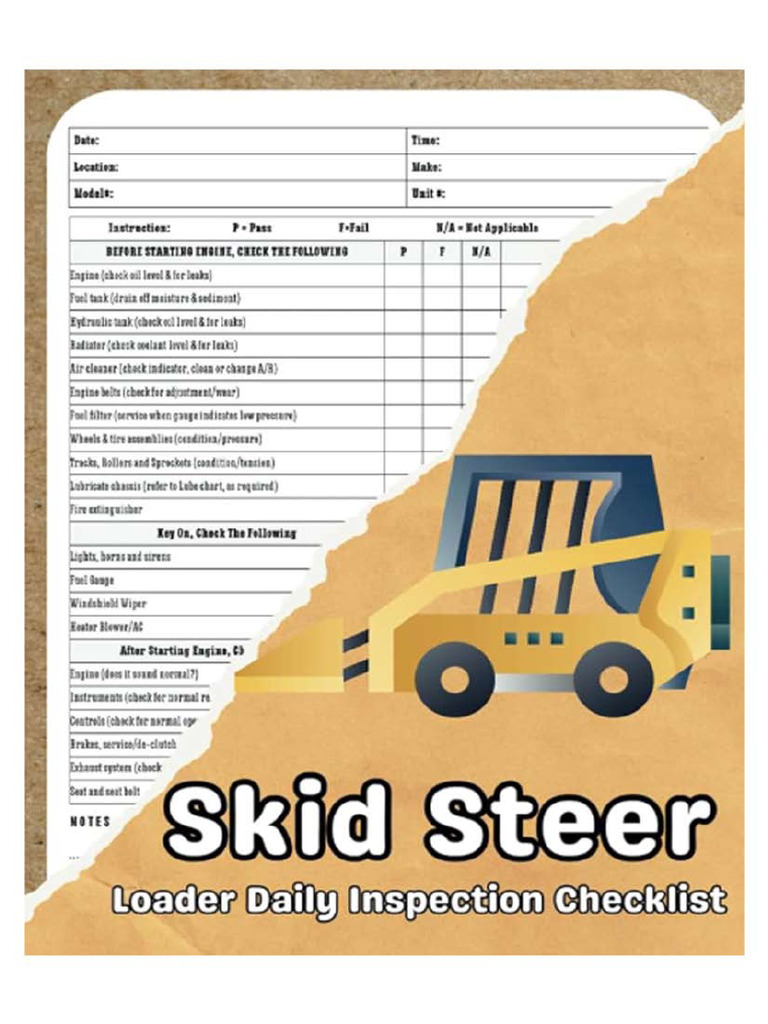 Skid Steer Inspection Form 4 | PDF