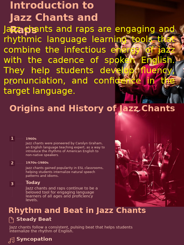 Introduction to Jazz Chants and Raps | PDF | Jazz | Rhythm