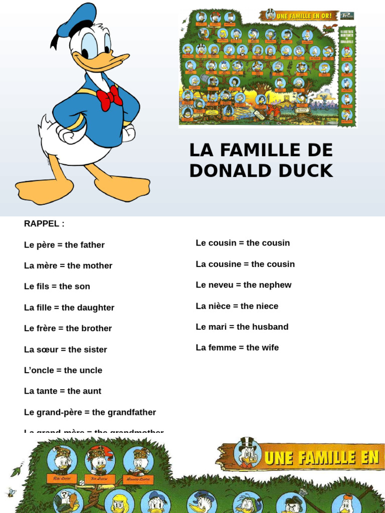 Arbre généalogique de Donald Duck | PDF