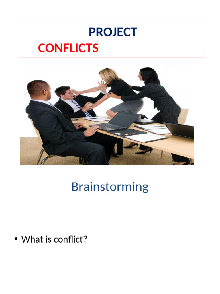 Chap 6 Project Conflicts Management | PDF | Goal | Conflict Resolution