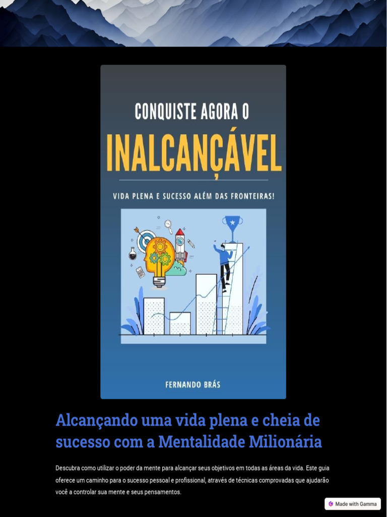 Alcancando Uma Vida Plena e Cheia de Sucesso Com A Mentalidade Milionaria - Extrair | PDF ...