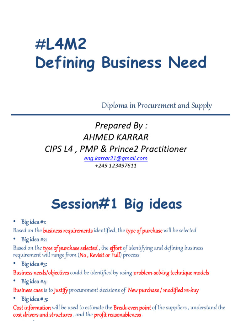 Session#4 Ahmed Karrar Ch3 L4M2 | PDF | Specification (Technical Standard) | Risk