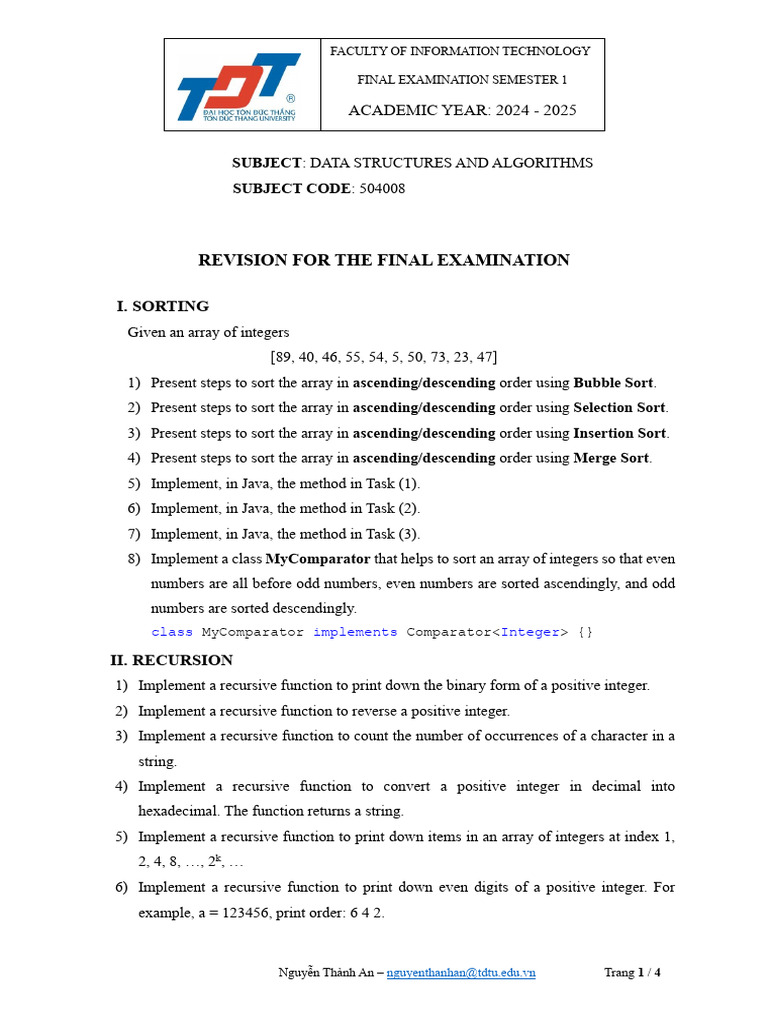 2425-HK1-OnTapCK | PDF | Combinatorics | Applied Mathematics