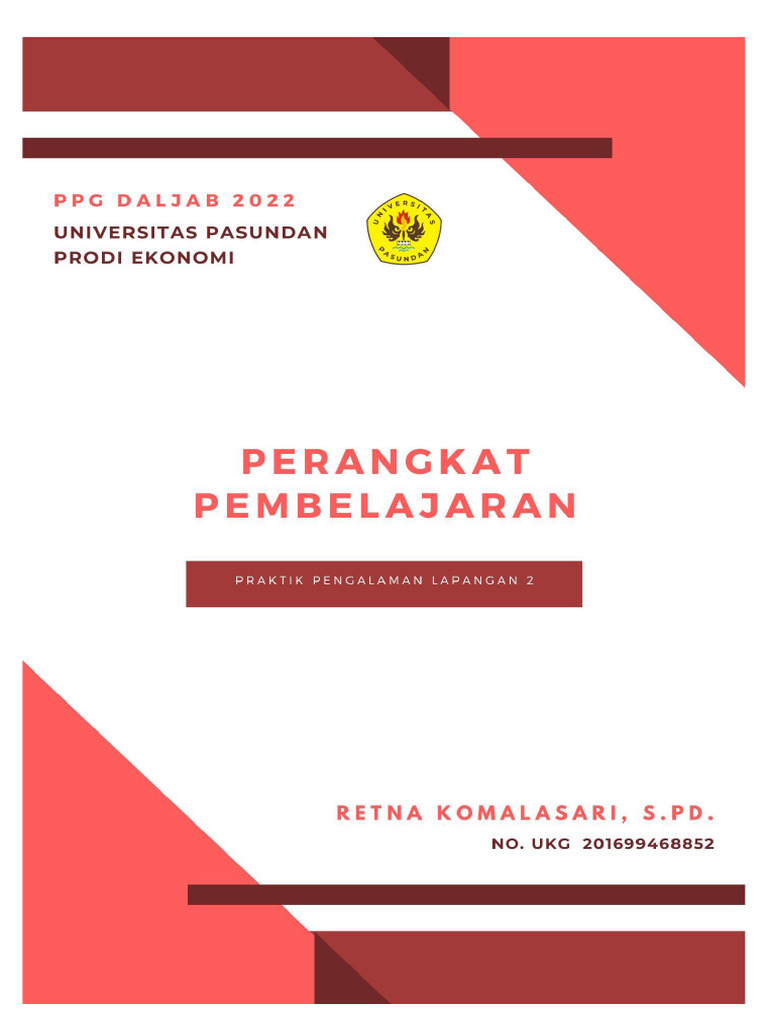 Perangkat Pembelajaran PPL 2_Retna | PDF