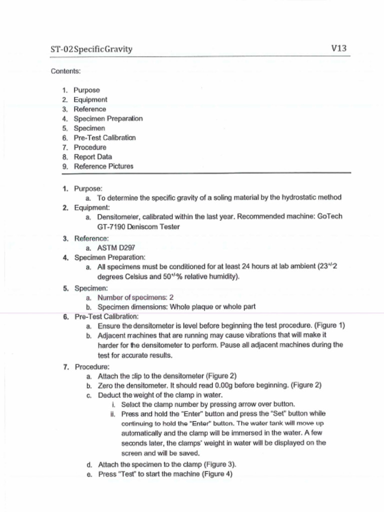 ST-02 Specific Gravity | PDF