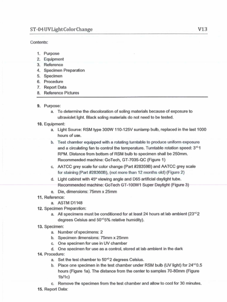ST-04 UV Light Color Change | PDF