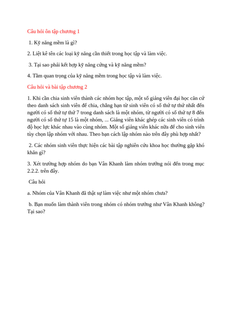 Chôt - K Năng | PDF