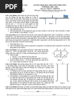 Đề Hsg Tỉnh Lí 9 Thcs 24-25 | PDF