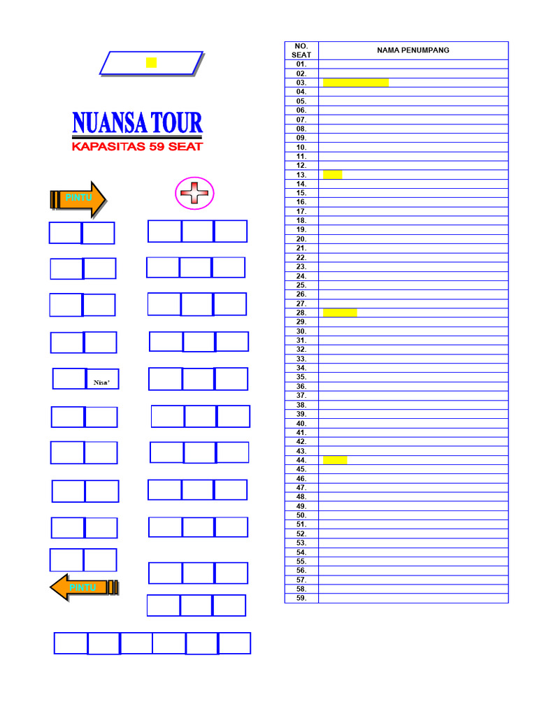 Denah Bus 05 (9i Dan 9j) | PDF