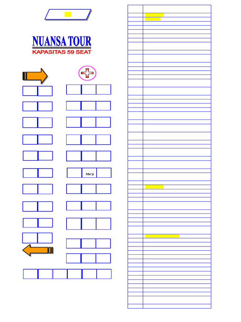 Denah Bus 02 (9c Dan 9d) Fix | PDF