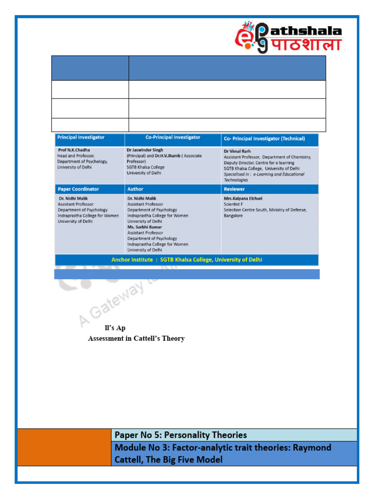Raymond & Catell | PDF | Factor Analysis | Extraversion And Introversion