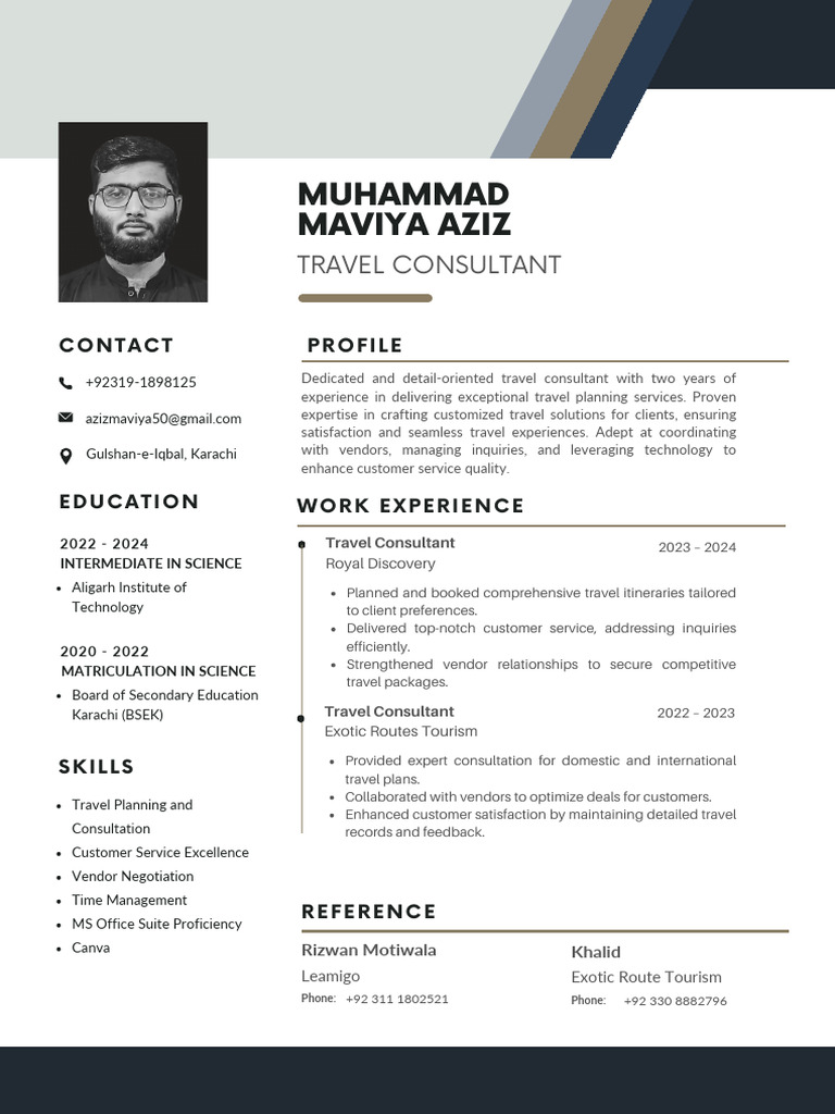Travel Consultant Resume Overview | PDF