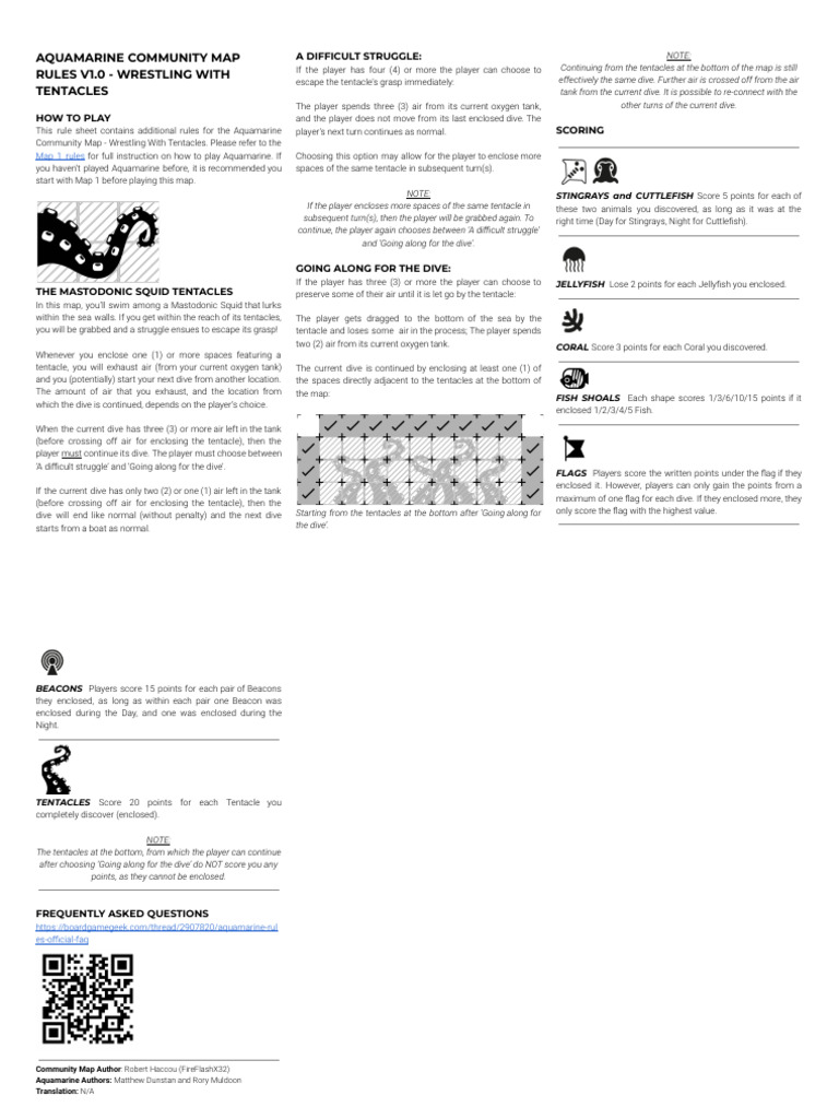 Aquamarine C-Map Rules - Wrestling With Tentacles v1.0 | PDF | Tentacle