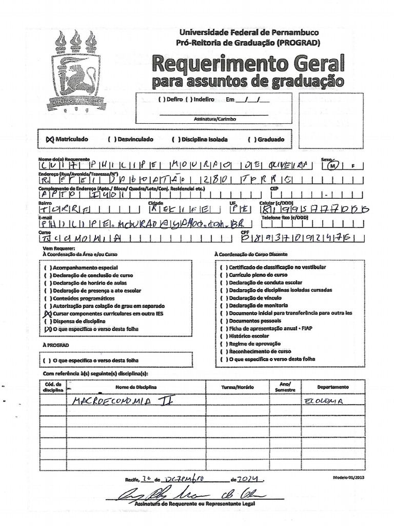 Requerimento Geral | PDF