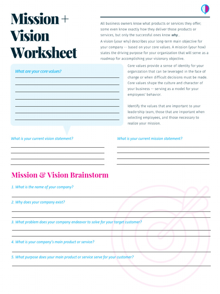 Mission & Vision Statement Guide | PDF
