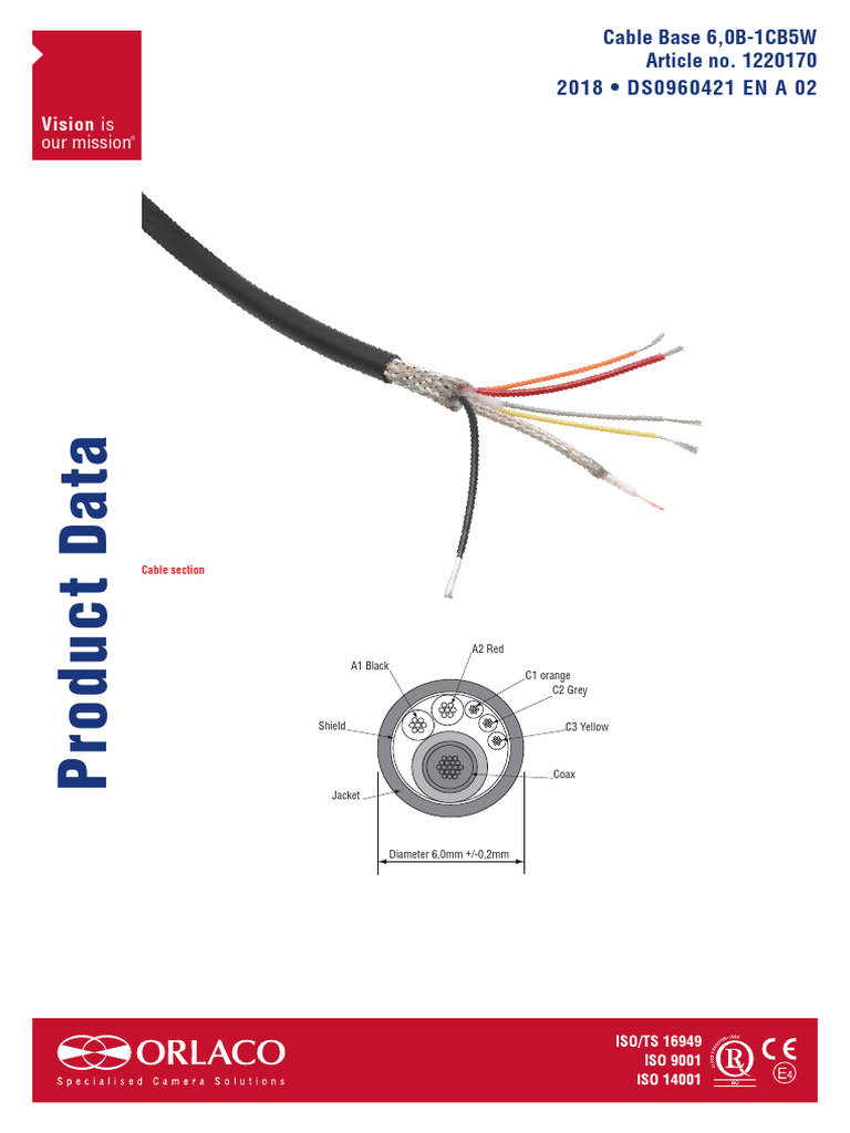 DS0960421-1220170 Cable Base 6,0B-1CB5W A02 | PDF | Coaxial Cable | Electrical Engineering