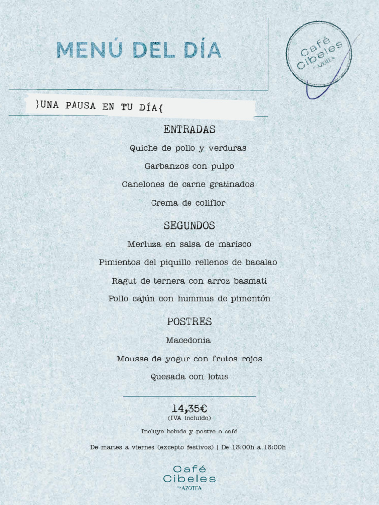 Menu Diario-1 | PDF