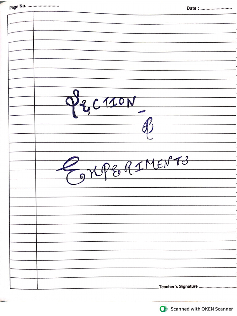 Physics Section B Exp 1 | PDF