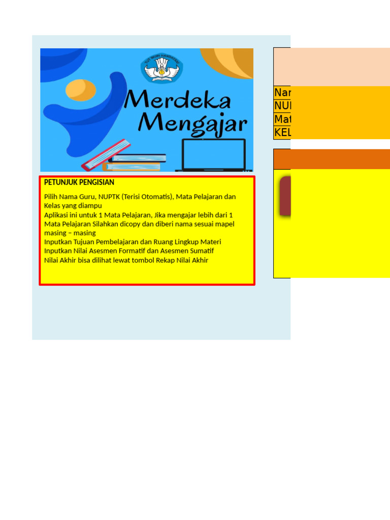 Daftar Nilai PSPTKR Kelas 12-Tkro Ok | PDF