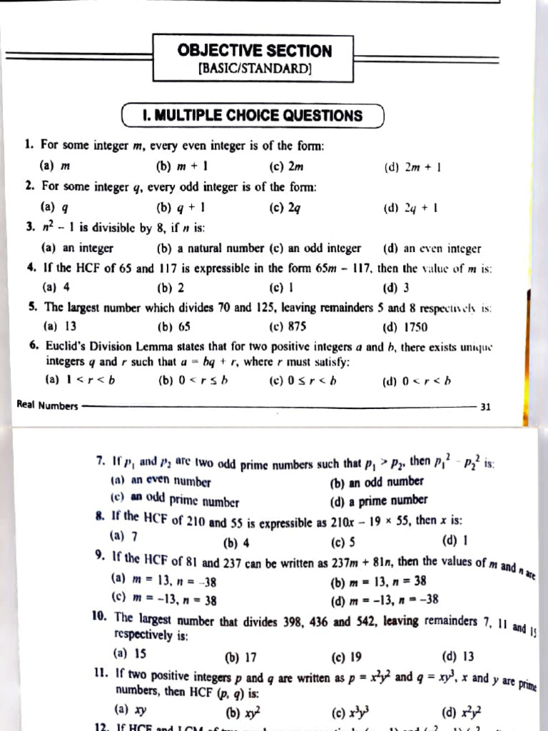 10th Maths Ch-1 Practice Material | PDF | Rational Number | Numbers