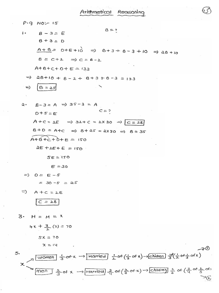 Arithmetical Reasoning | PDF