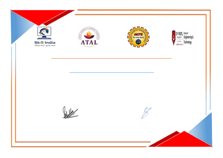 ATAL FDP Certificate SAF | PDF