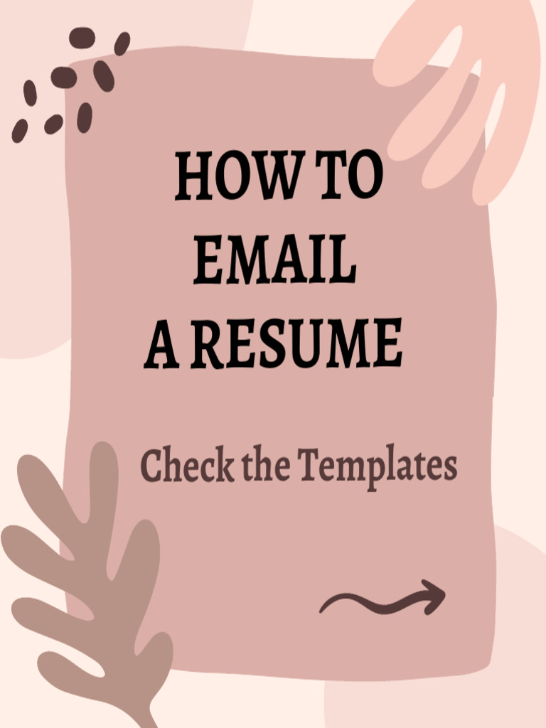 How To Email Resume | PDF