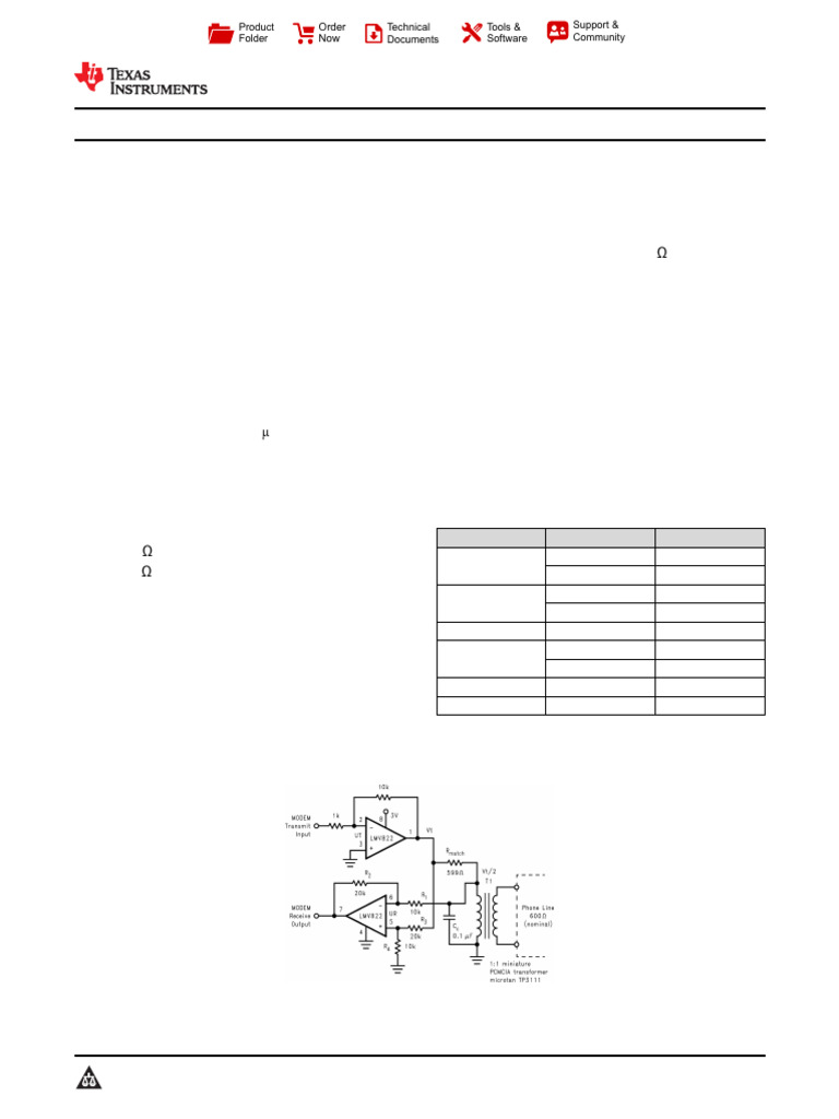 lmv824 N | PDF | Amplifier | Operational Amplifier