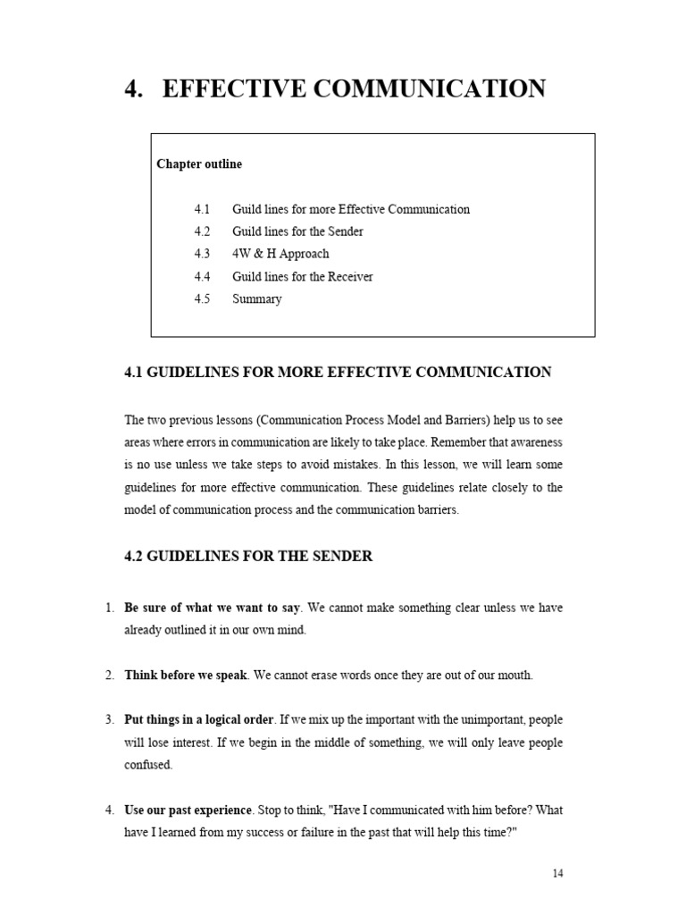 Effective Communication Guidelines | PDF | Communication | Mind