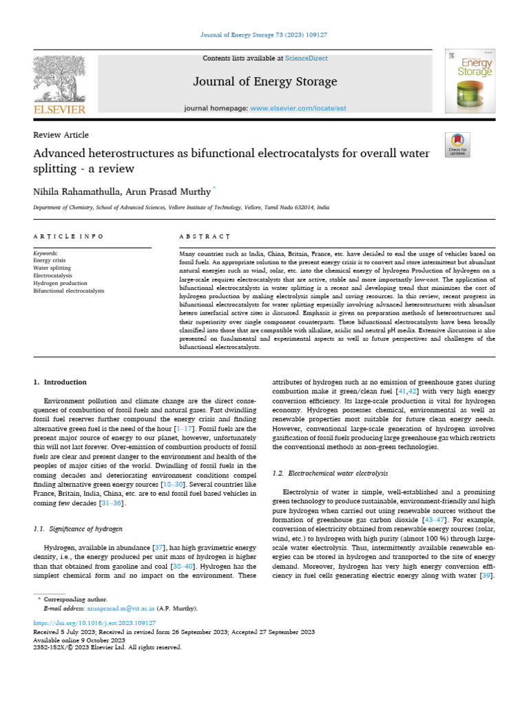 1-s2.0-S2352152X23025252-main Bifunctional Lib | PDF | Catalysis | Hydrogen