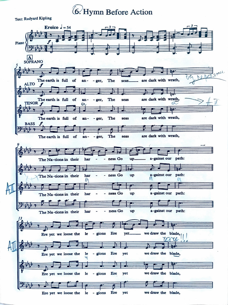 Kipling's "Before Action" Poem | PDF