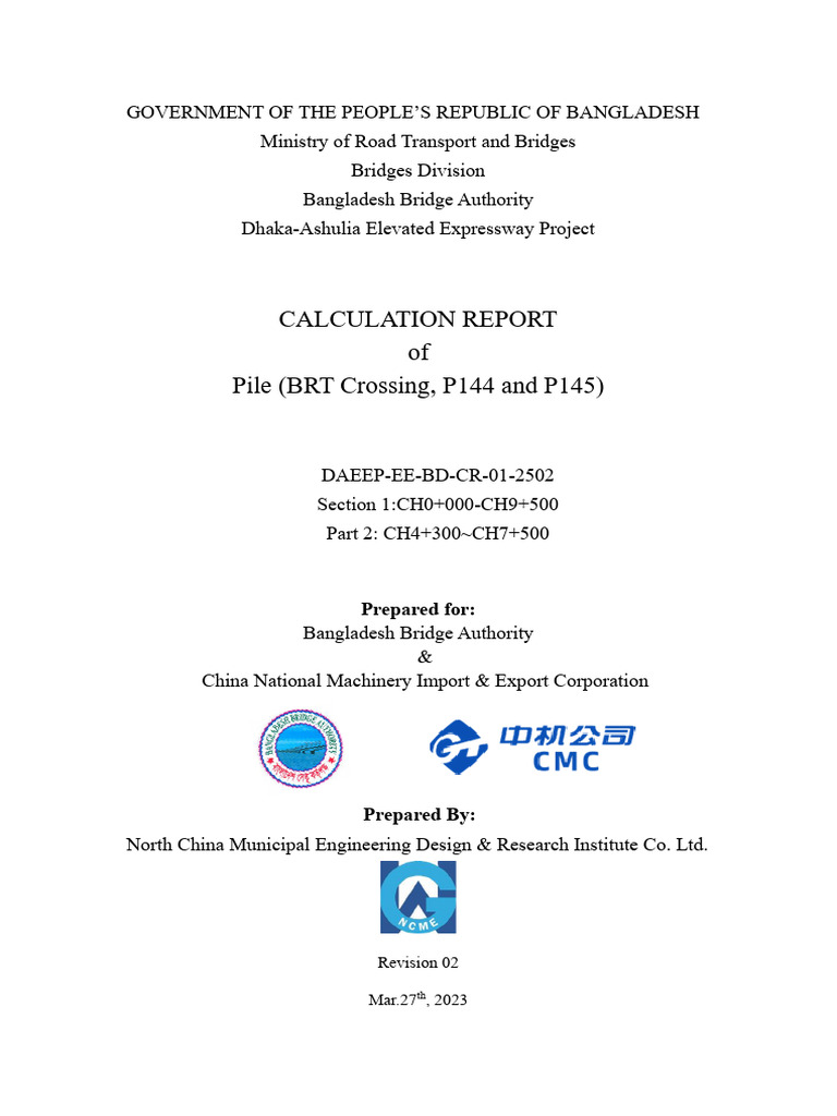DAEEP-EE-BD-CR-01-2502 Calculation Report of Pile (BRT Crossing, P144 and P145)Rev.02 Mar.27th ...