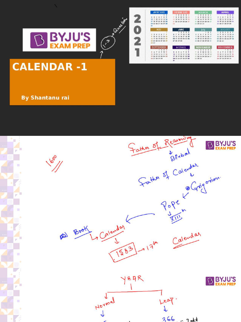 Live Class Calendar Part 1 | PDF