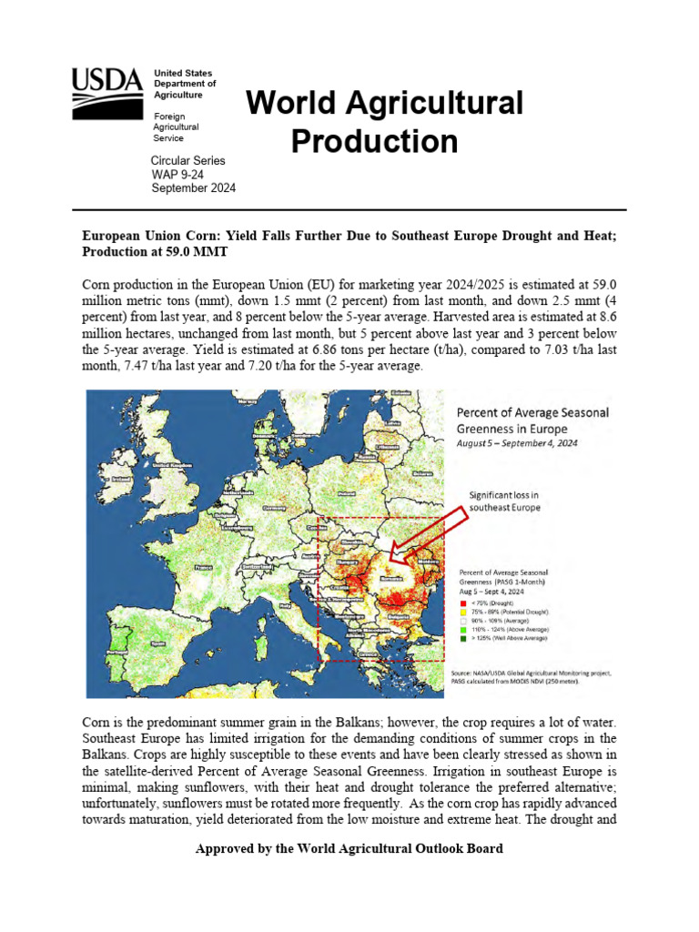 production_US agri report 2024 | PDF | Agriculture | Drought