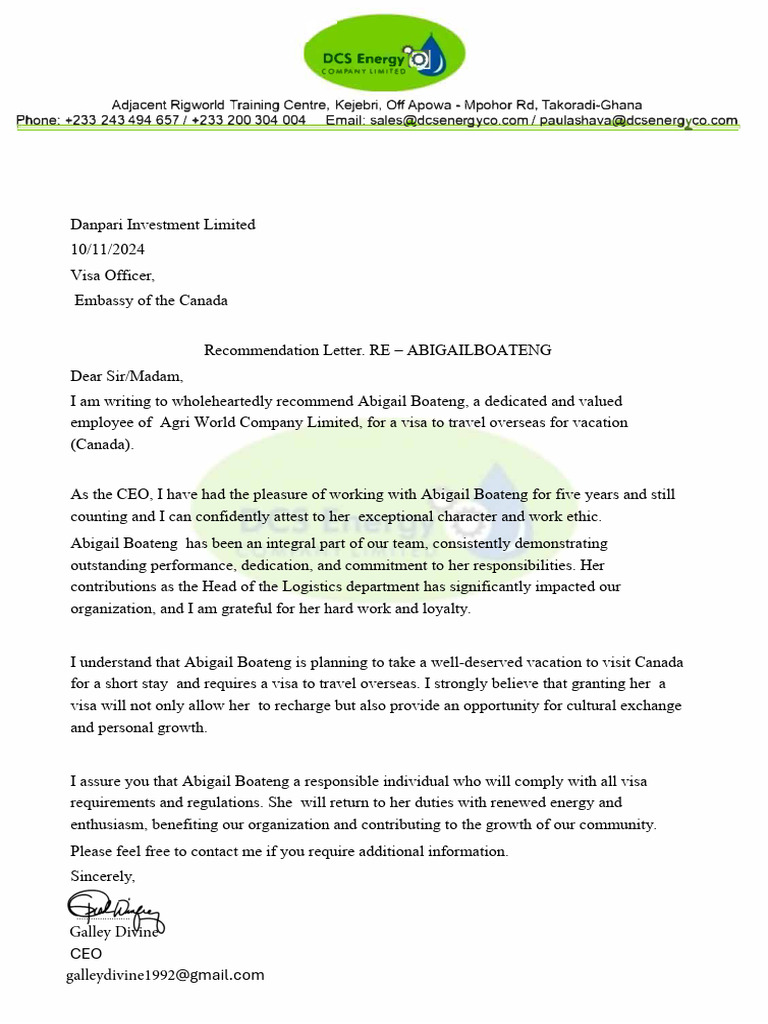 Recomendation Letter | PDF