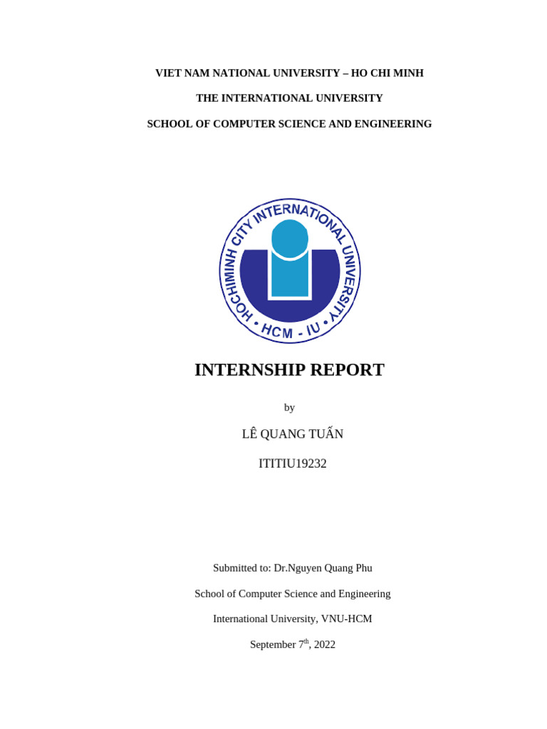 Internship Report | PDF | Computing | Software Engineering