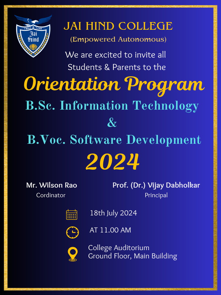 BSC - It & Bvoc - SD Invite | PDF