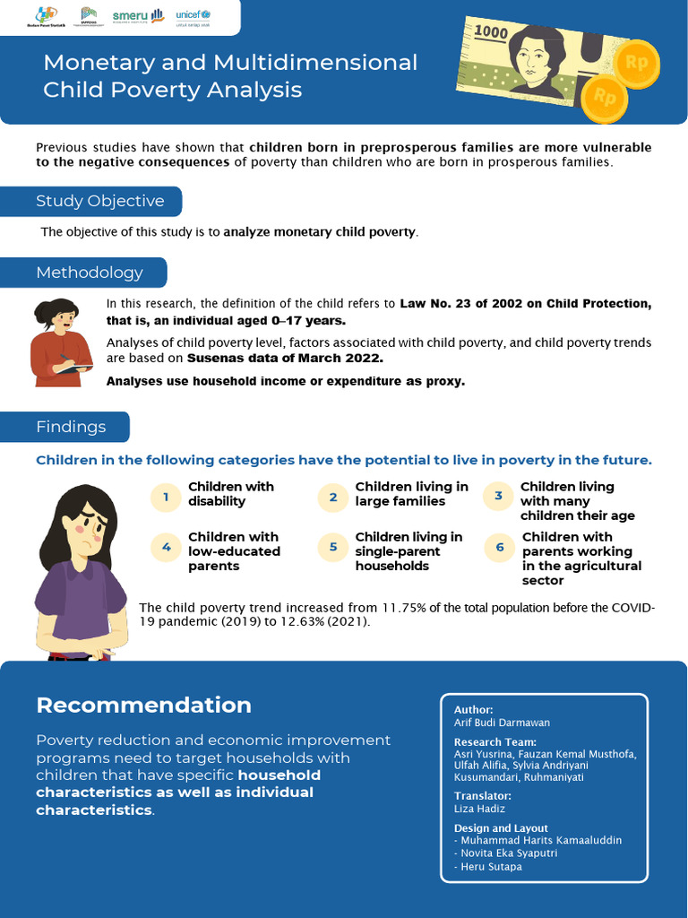 Monetary and Multidimensional Child Poverty Analysis Smeru | PDF ...